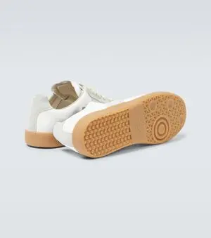MAISON MARGIELA Replica Leather And Suede Sneakers - White