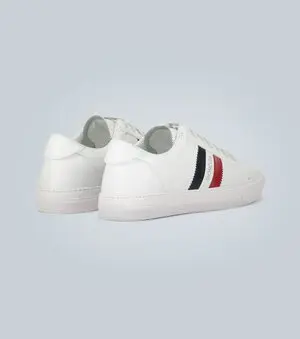 Moncler Monaco Leather Sneakers - White