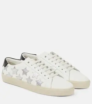 Saint Laurent Sl/06 Court Classic Leather Sneakers