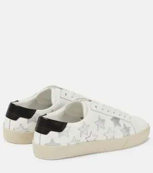 Saint Laurent Sl/06 Court Classic Leather Sneakers