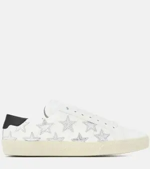 Saint Laurent Sl/06 Court Classic Leather Sneakers