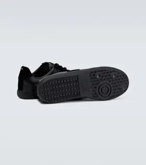MAISON MARGIELA Replica Leather And Suede Sneakers - Black