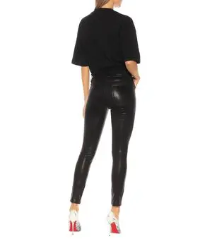 FRAME Le High Skinny Leather Pants