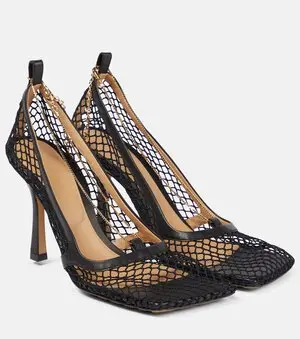 Bottega Veneta Stretch Leather-trimmed Pumps