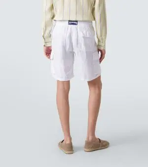 Vilebrequin Baie Mid-length Linen Shorts - White