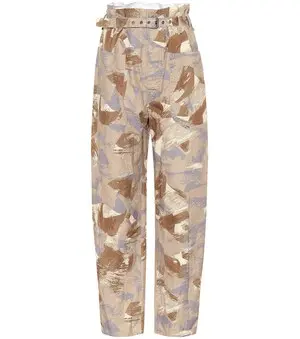Isabel Marant Étoile Iona High-rise Cotton-blend Pants
