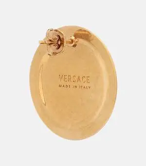 Versace Tribute Medusa Stud Earrings - Gold