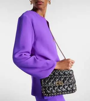 Valentino Garavani Rockstud Spike Small Leather Shoulder Bag