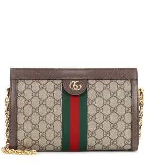 Gucci Gucci Ophidia GG Small Shoulder Bag Brown