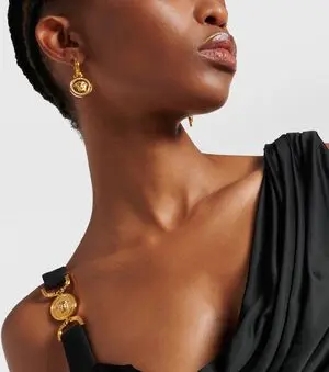 Versace Greca And Medusa Earrings