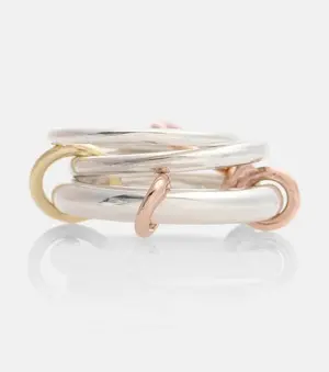 SPINELLI KILCOLLIN Orion Sterling And 18kt Gold Linked Rings - Silver