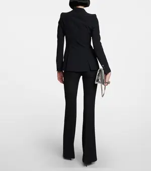 Alexander McQueen Crêpe Blazer - Black