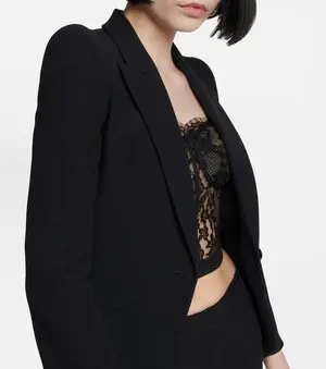 Alexander McQueen Crêpe Blazer - Black