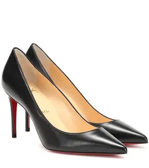 CHRISTIAN LOUBOUTIN Kate 85 Leather Pumps - Black