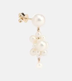 Sophie Bille Brahe 14kt Yellow Gold Pearl Earrings - White