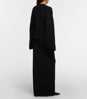 Khaite Scarlet Cashmere-blend Cardigan - Black