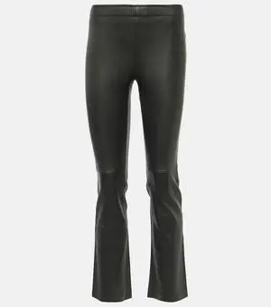 Stouls Jp Twenty Slim Leather Pants - Black
