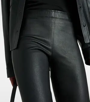 Stouls Jp Twenty Slim Leather Pants - Black