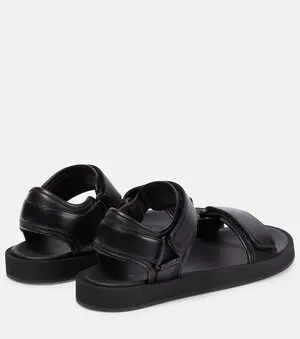 THE ROW Hook And Loop Leather Sandals