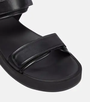 THE ROW Hook And Loop Leather Sandals