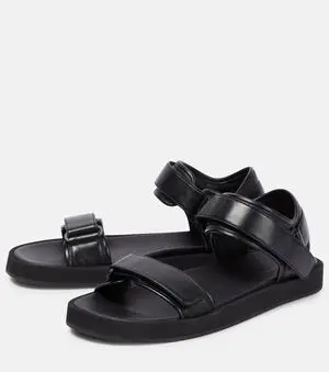 THE ROW Hook And Loop Leather Sandals
