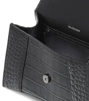 Balenciaga Hourglass Small Leather Shoulder Bag