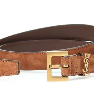 Saint Laurent Cassandre 20 Suede Belt