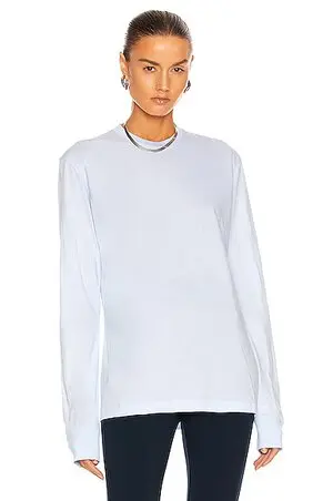 Wardrobe.NYC Long Sleeve Tee In Gray