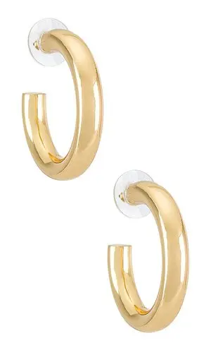 Baublebar Dalilah Medium Tube Hoop Earrings - Gold