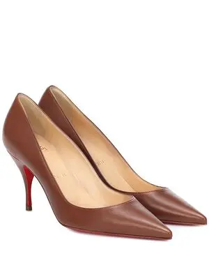 CHRISTIAN LOUBOUTIN Clare 80 Leather Pumps
