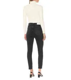 RE/DONE High-rise Ankle Crop Skinny Jeans