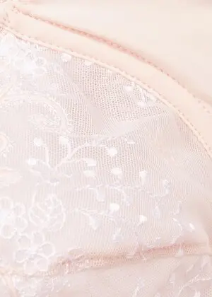Simone Perele Délice Blush Underwired Lace Bra - Light Pink