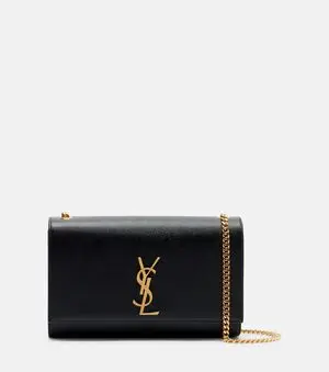 Saint Laurent Kate Medium Leather Shoulder Bag - Black