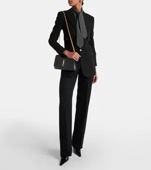 Saint Laurent Kate Medium Leather Shoulder Bag - Black