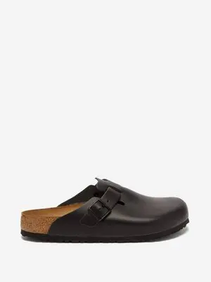 BIRKENSTOCK Birkenstock - Boston Buckled Leather Clogs - Mens - Black Black
