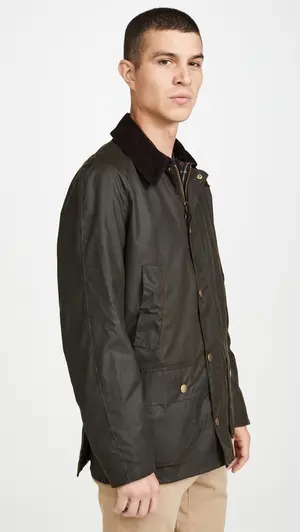 Barbour Ashby Wax Jacket - Olive