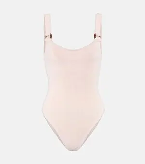 Hunza G Domino Swimsuit Beige