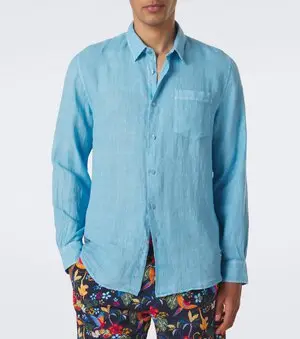 Vilebrequin Caroubis Linen Shirt - Blue
