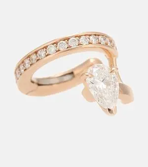 REPOSSI Repossi Serti Sur Vide 18kt Rose-gold And Diamond Ear Cuff Gold