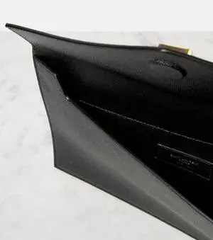 Saint Laurent Uptown Leather Clutch - Black