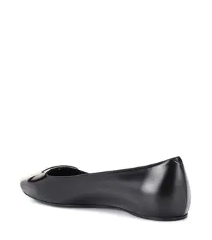 ROGER VIVIER Belle Vivier Leather Ballet Flats