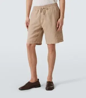 Vilebrequin Baie Cargo Linen Shorts - Beige