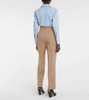 THE FRANKIE SHOP Bea High-rise Pants - Brown