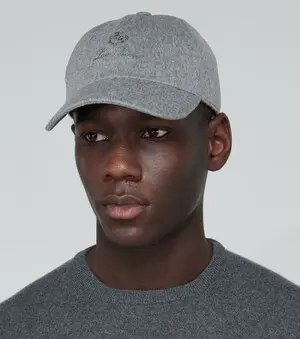 Loro Piana Logo Cashmere Baseball Cap