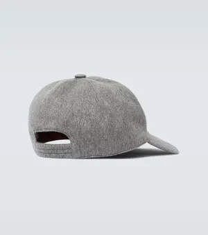 Loro Piana Logo Cashmere Baseball Cap