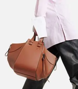 Loewe Hammock Small Leather Top-handle Bag - Brown