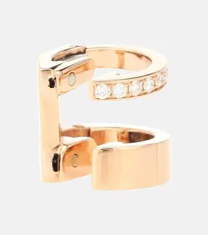 REPOSSI Berbere Module 18-kt Rose Ear Cuff With Diamonds