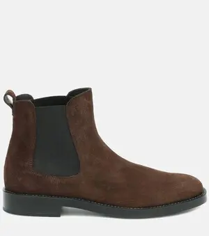 TOD'S Suede Chelsea Boots - Brown