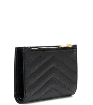 Saint Laurent Monogram Zipped Leather Wallet