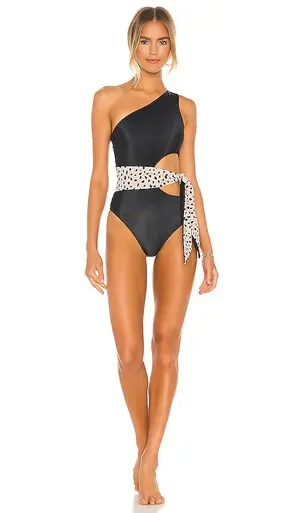 Beach Riot Carlie One-piece Swimsuit - Taupe Spot